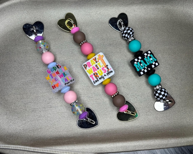 Phone Grip Handle, Silicone Beaded Phone Grip, Mama Phone Charm, God is ...