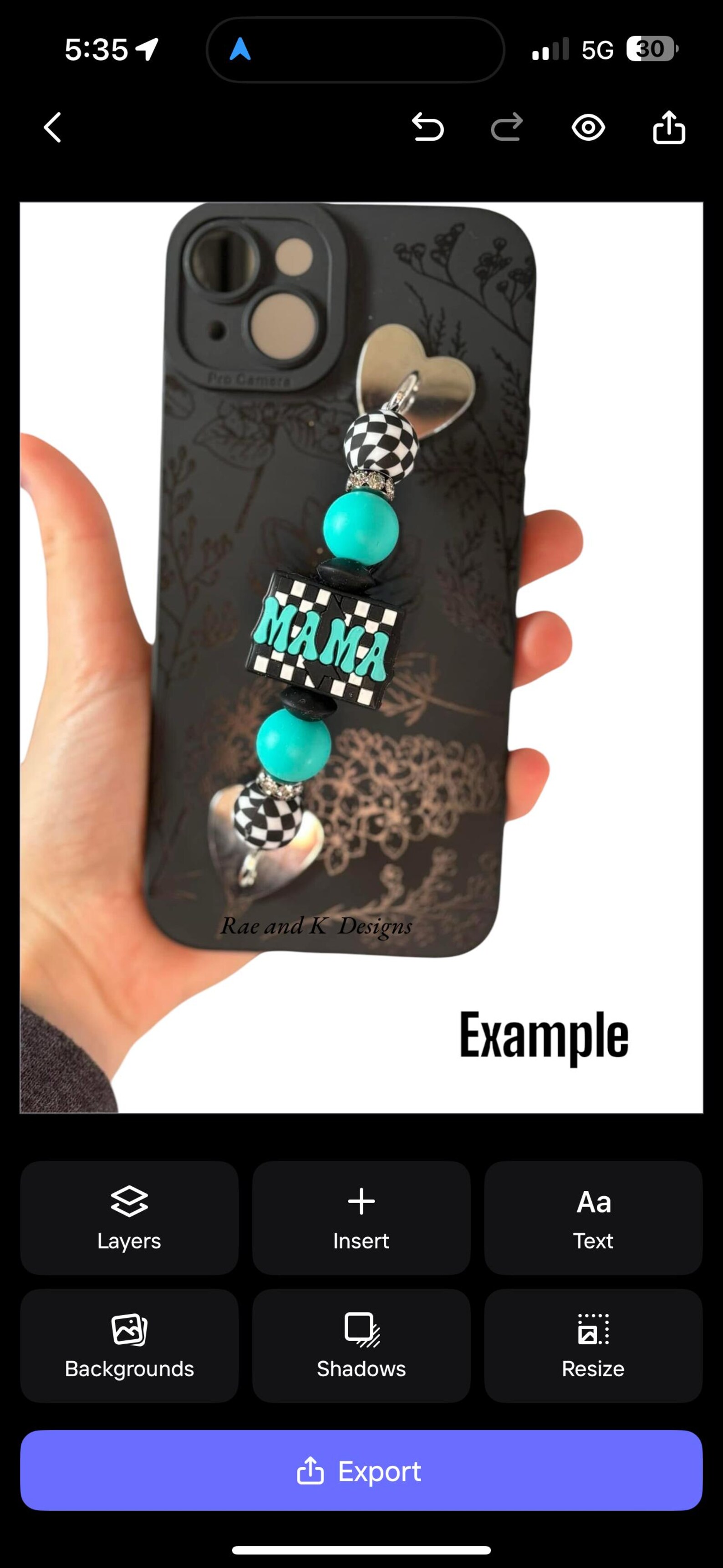 Phone Grip Handle, Silicone Beaded Phone Grip, Mama Phone Charm, God is ...