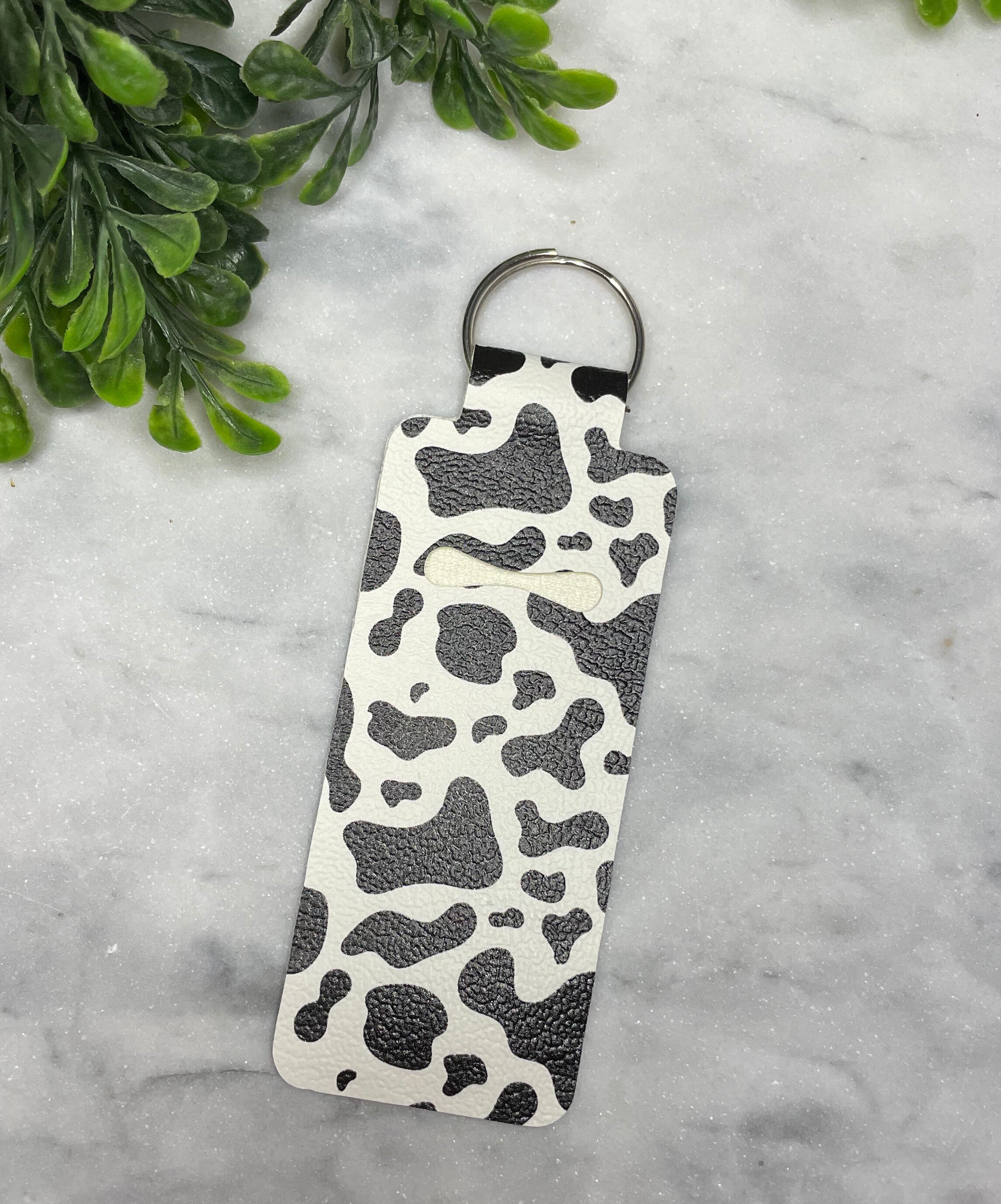 Cow Print Keychain Accessories, Cow Print Keyfob, Cow Print Coin Holder ...