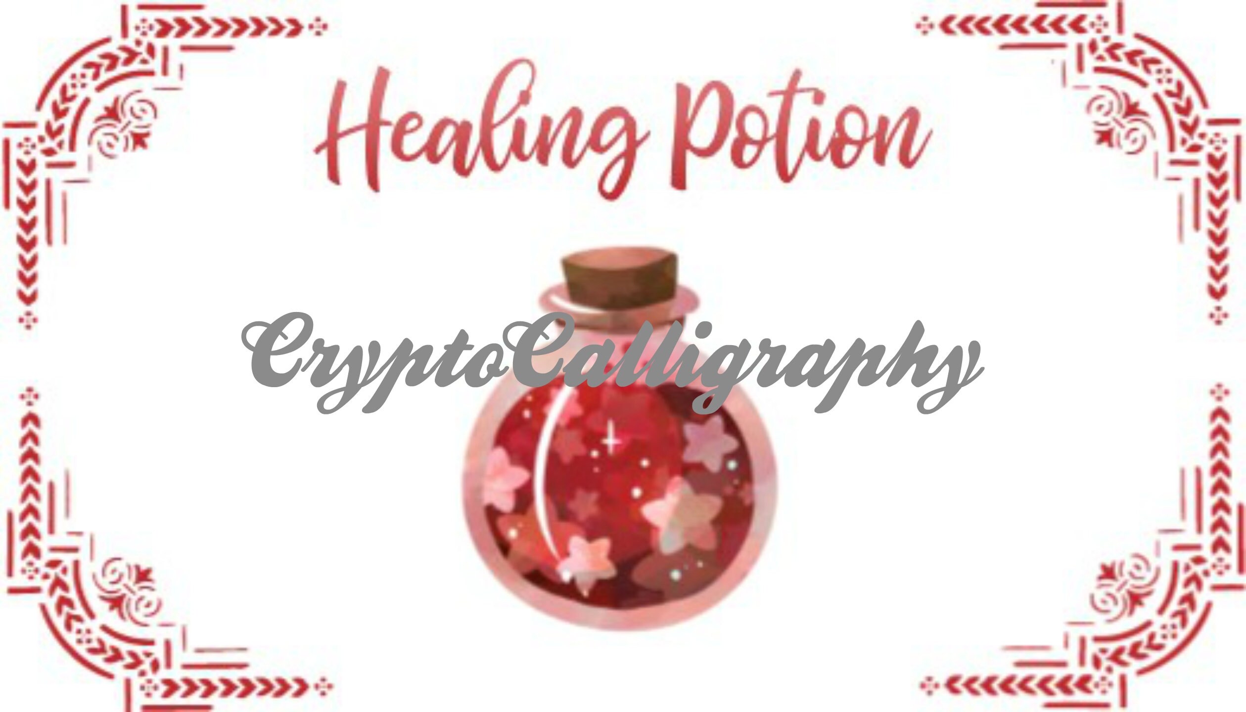 Healing Potion Card Printables for Dungeons and Dragons 5e - Standard ...