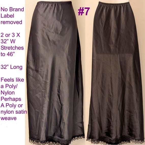 Vintage Black Half Slip - Choice of Brands Sizes an… - Gem