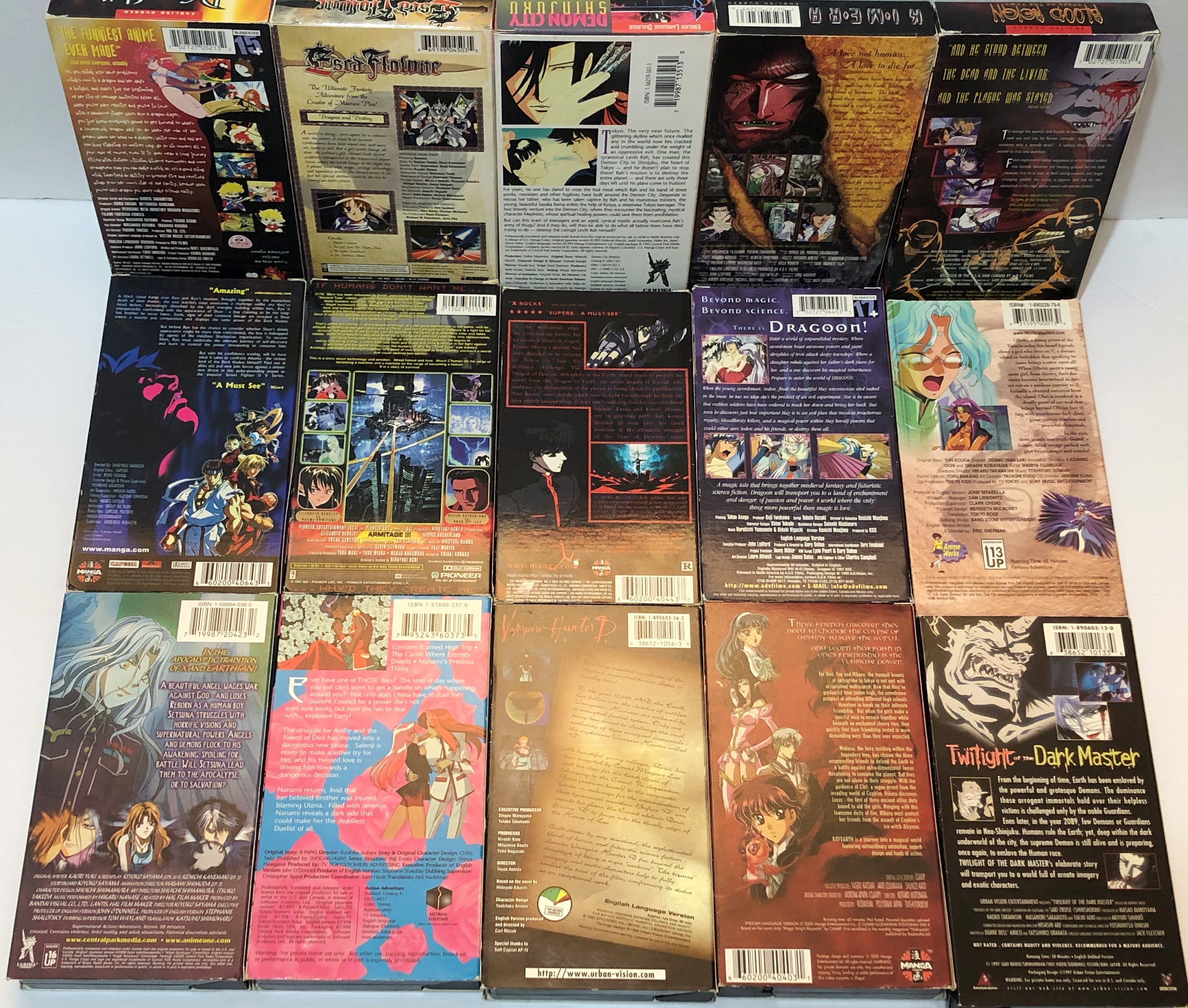 Vintage Anime VHS Tapes - Etsy