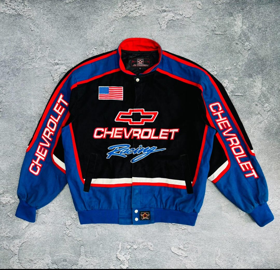 Men's Vintage American Chevrolet Racing Jacket Size XL - Etsy