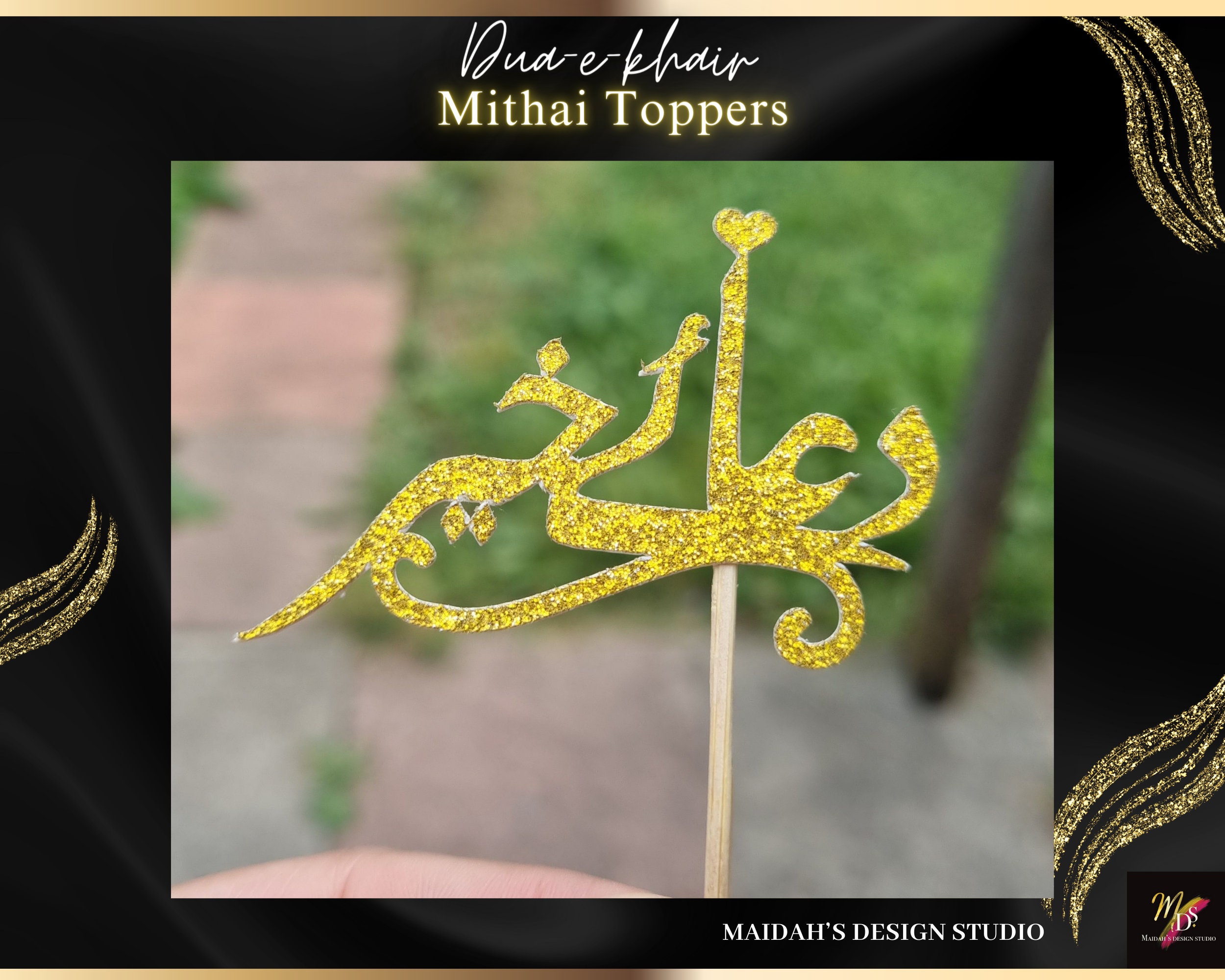 Dua-e-khair Mithai Toppers Dua-e-khayr Mithai Toppers Baat - Etsy