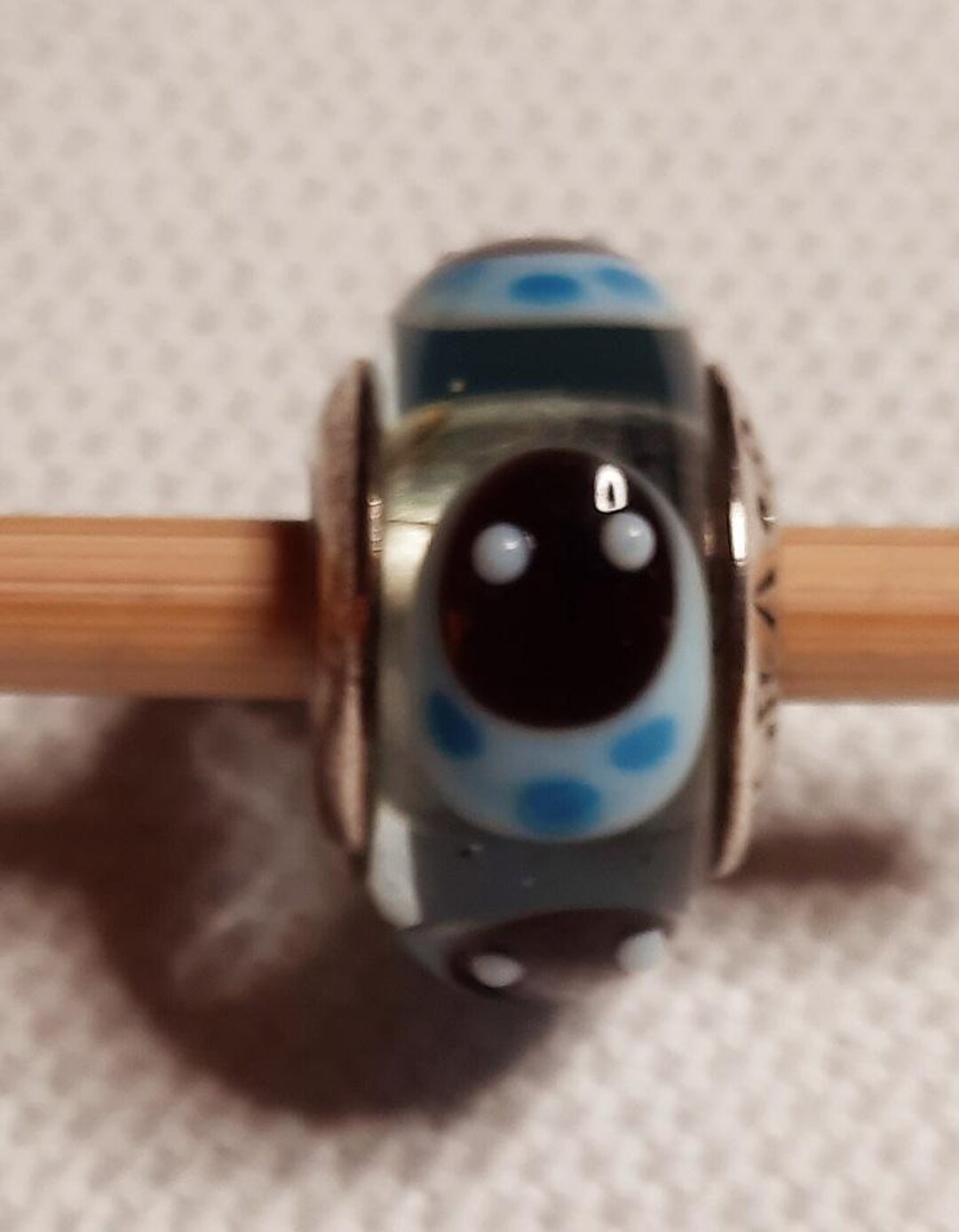 Retired Pandora Sterling/murano Glass Lady Bug Charm - Etsy