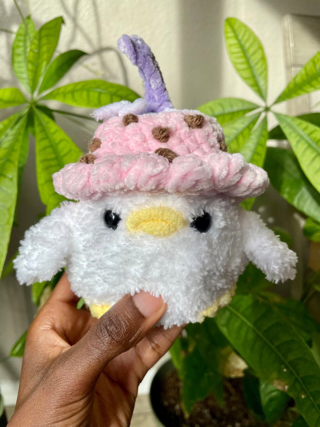 Grumpy Boba Hat Duck, Stuffed Animals, Crochet Animals, Crochet Duck - Etsy