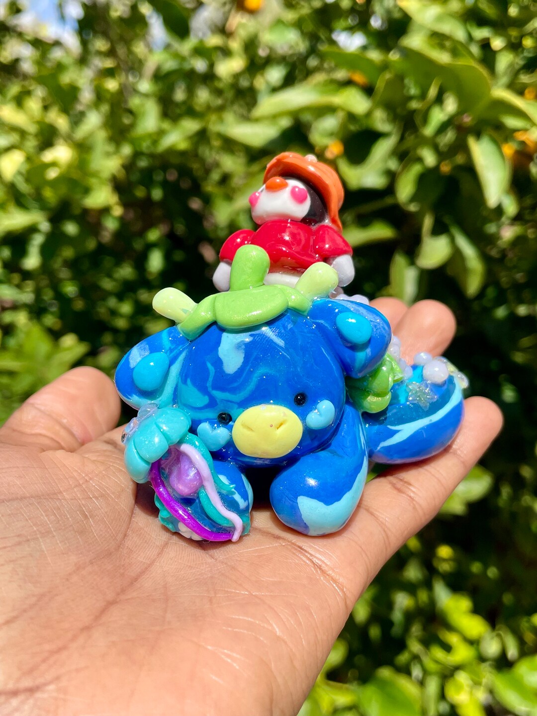 Ponyo, Cow and Penguin Figurine Duo, Desk Decor - Etsy