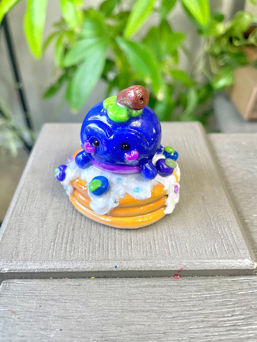 Blueberry Toad Cakes, Toad Desk Figurine, Toad Collectible - Etsy