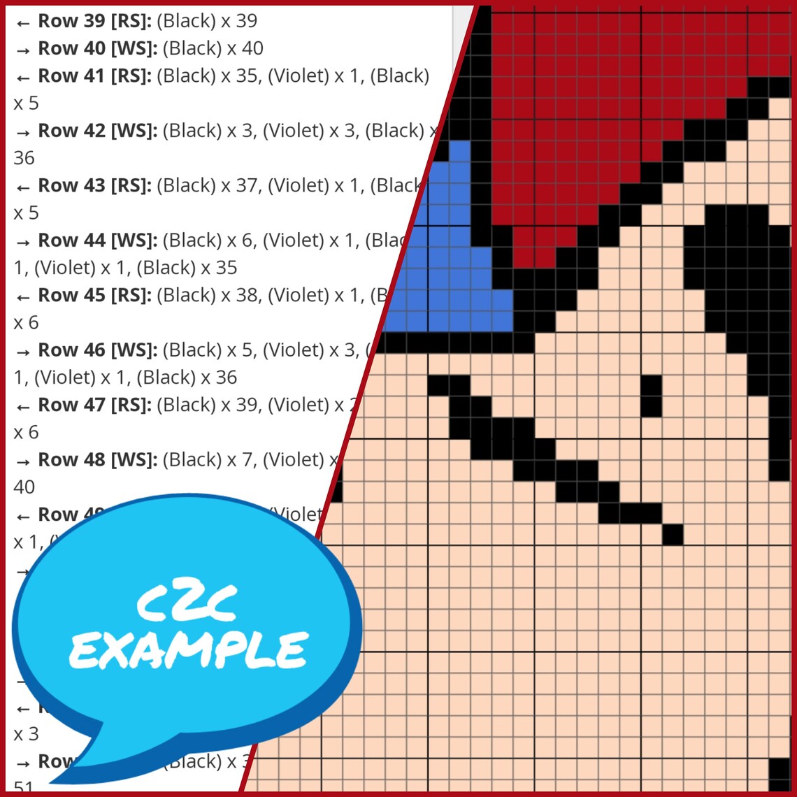 Retro Crochet Couple Pattern C2C Crochet Wedding Blanket | Etsy