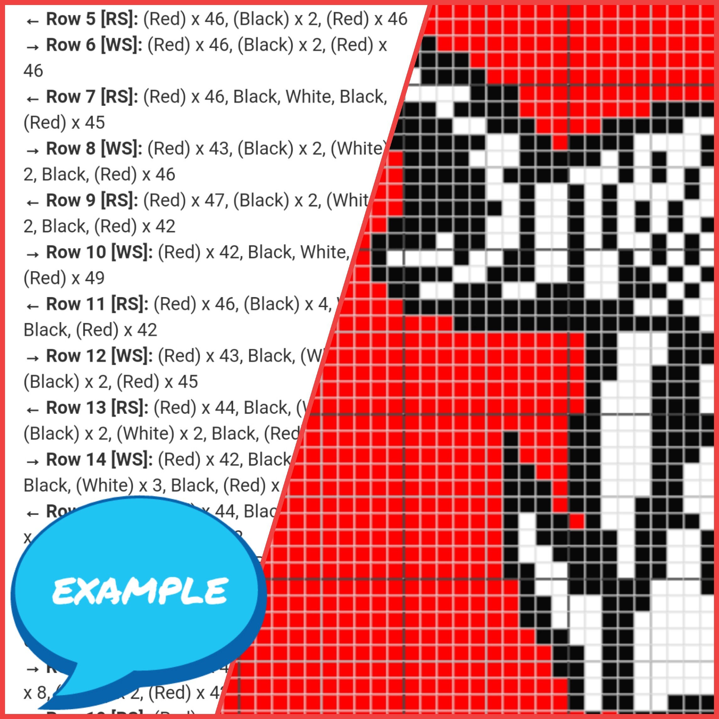 Crochet Devil C2C Crochet Blanket Pattern Crochet Pillow | Etsy