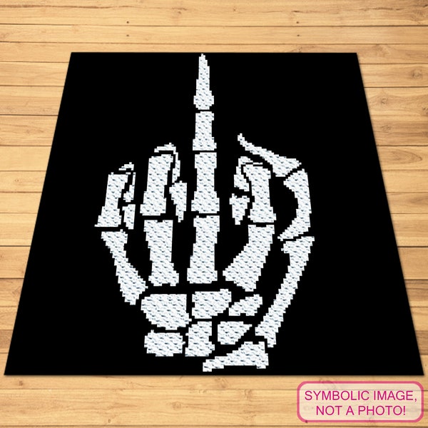 Middle Finger Crochet Blanket Pattern - Etsy