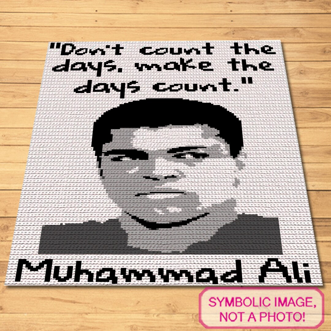 Crochet Celebrity Muhammad Ali, SC Crochet Blanket Pattern, Crochet ...