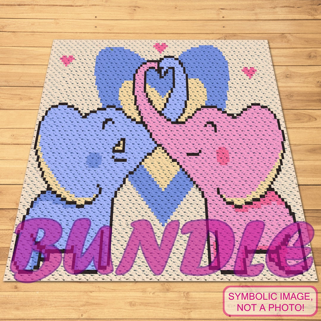 Crochet Elephant Pattern, C2C Graphgan Pattern, Crochet Elephant ...