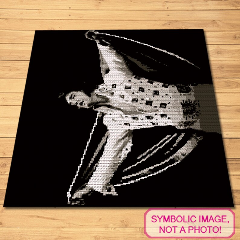 Crochet Celebrity Elvis Presley Crochet Blanket Pattern - Etsy