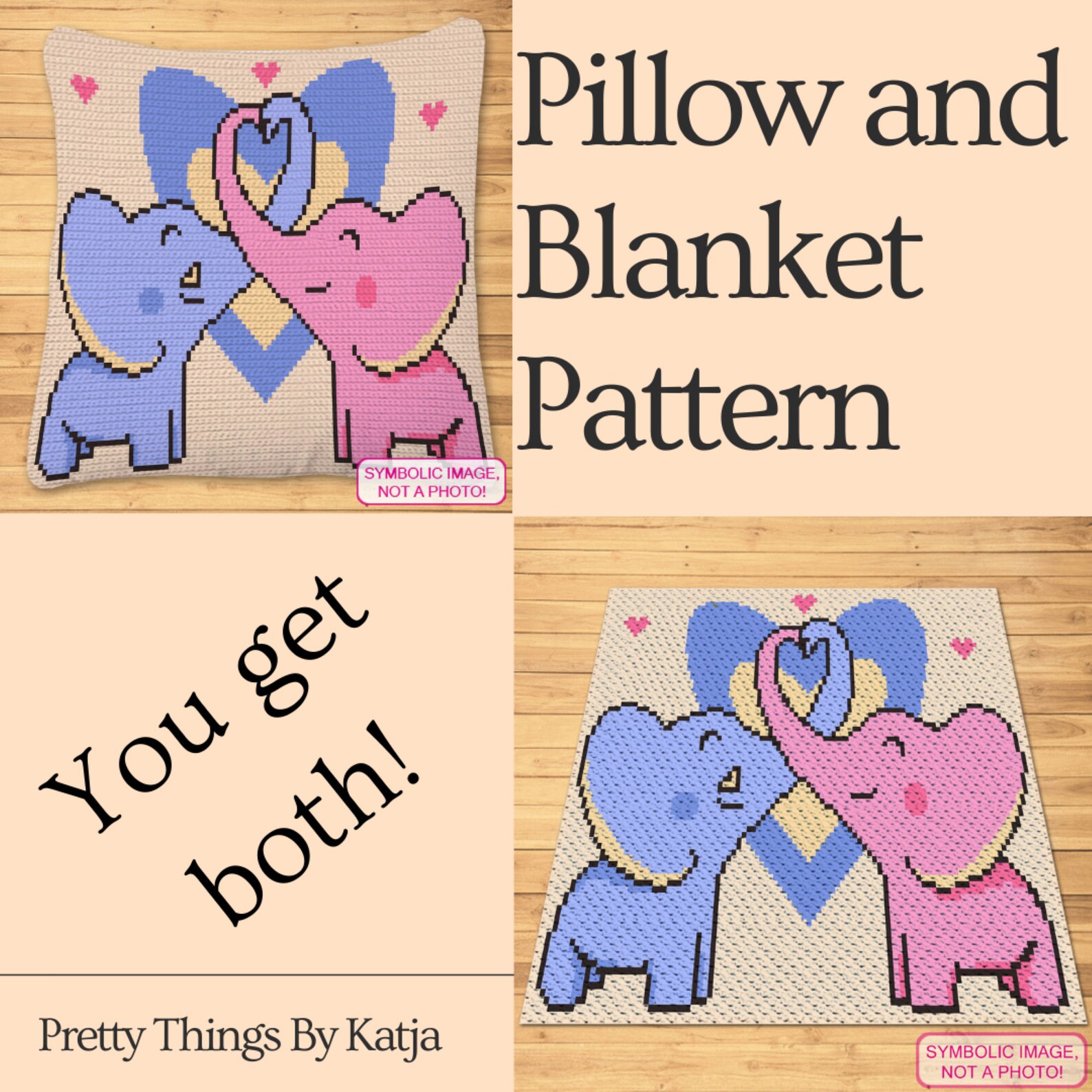 Crochet Elephant Pattern Crochet Graphgan Pattern Crochet - Etsy