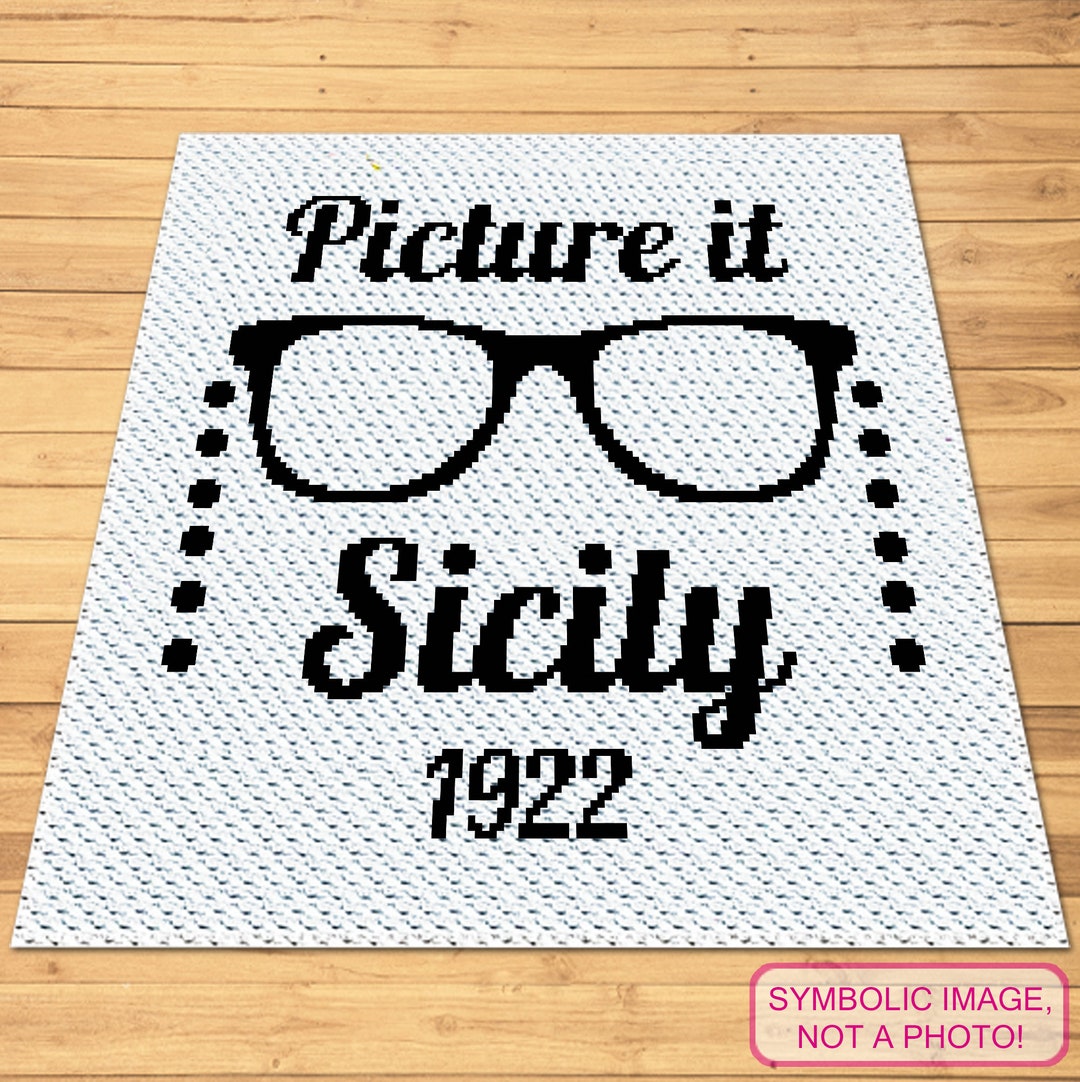 C2C Crochet Blanket Pattern, Crochet Golden Girls, Crochet TV Pattern ...