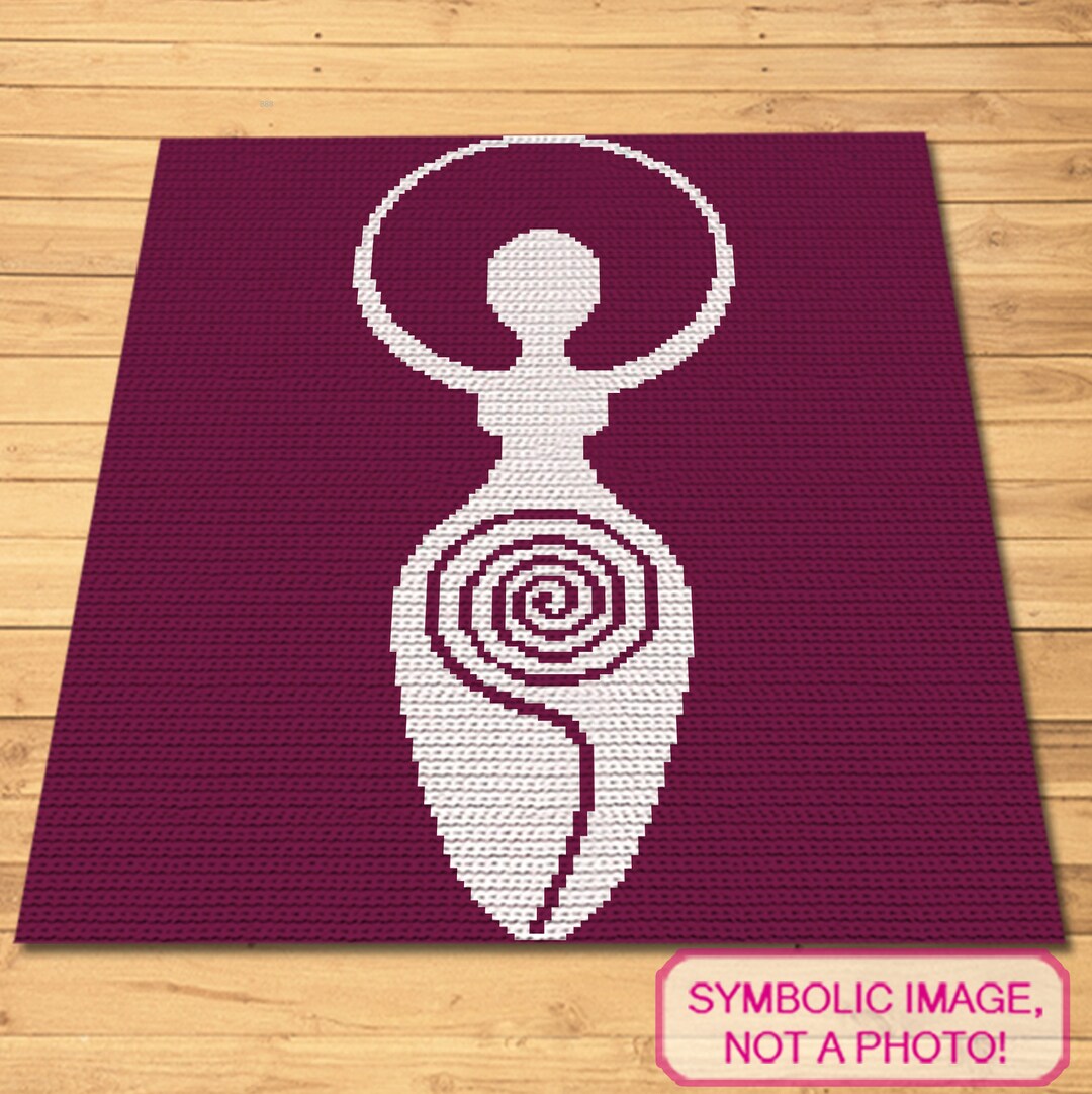 Crochet Goddess Pattern, Single Crochet Blanket Pattern, Mystical ...