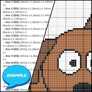 C2C Graphgan Pattern With Written Instruction, Crochet Dog Pattern, C2C ...