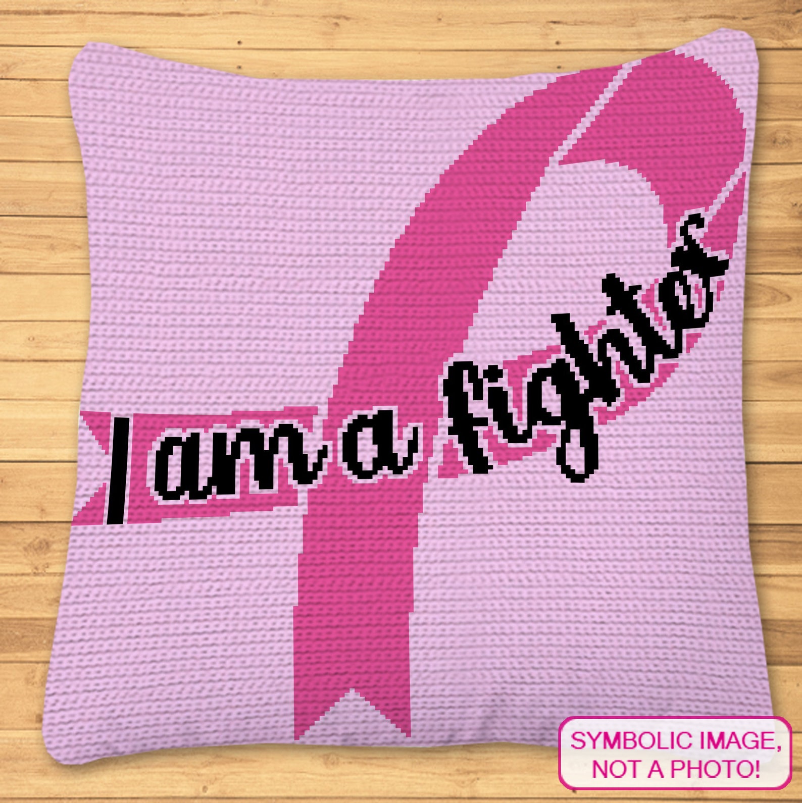Cancer Crochet Blanket Pattern, and Crochet Pillow Pattern, Chemo ...