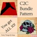Halloween Crochet Bundle, C2C Crochet Pattern, Corner to Corner Crochet ...