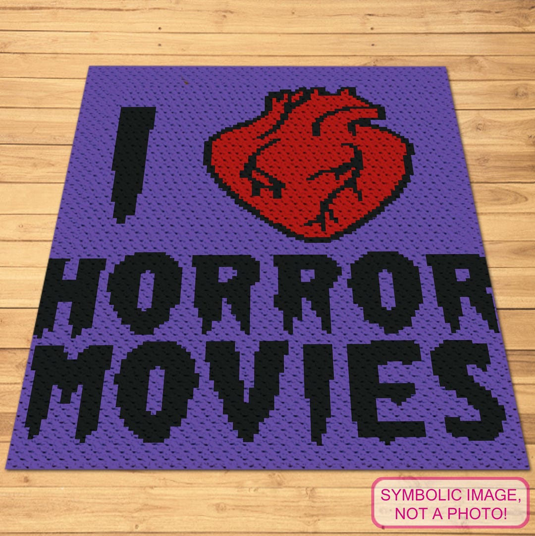 Horror Crochet Pattern - C2C Crochet Afghan Pattern With Written ...