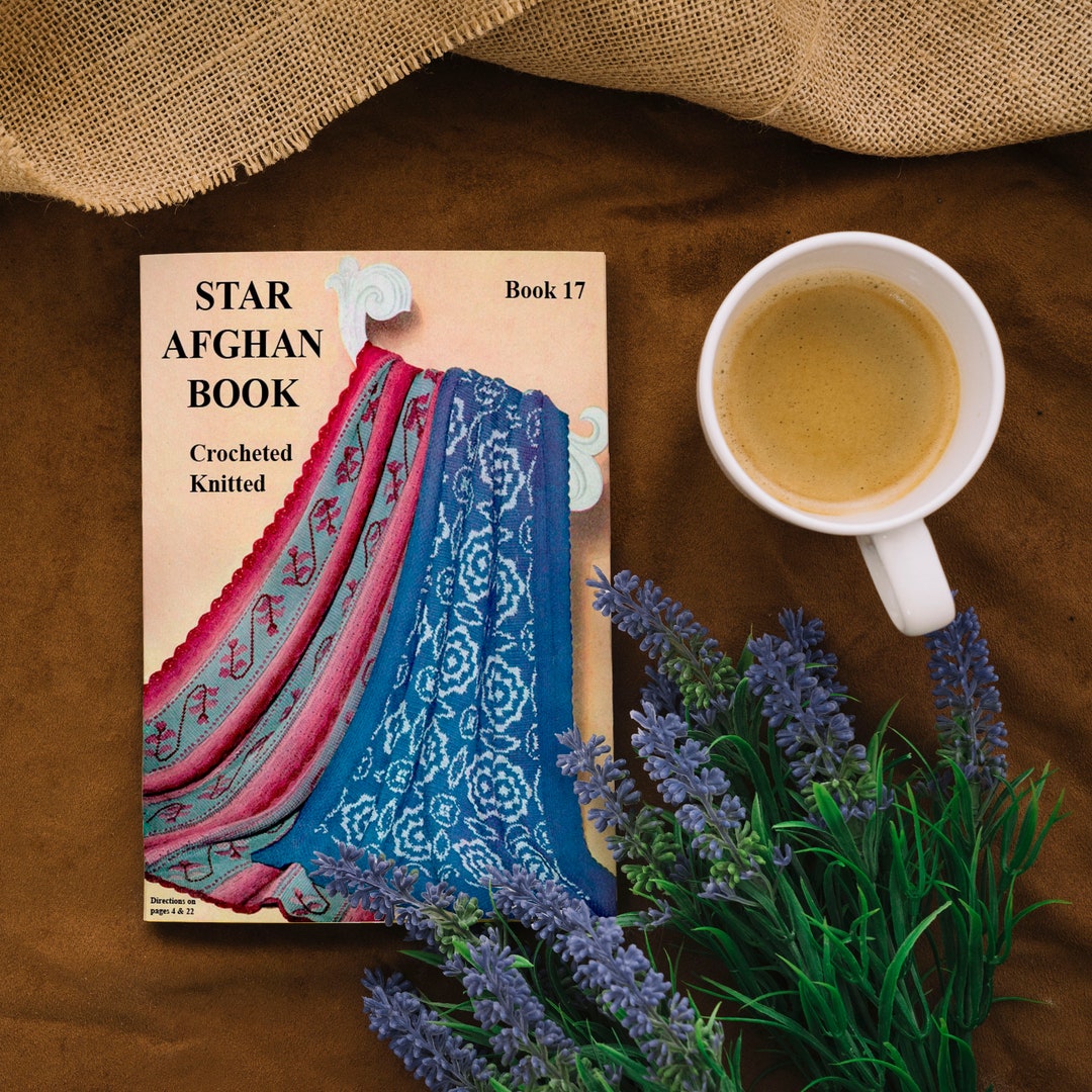Vintage Crochet Blanket Pattern - the Star Afghan Book No. 17 is One of ...