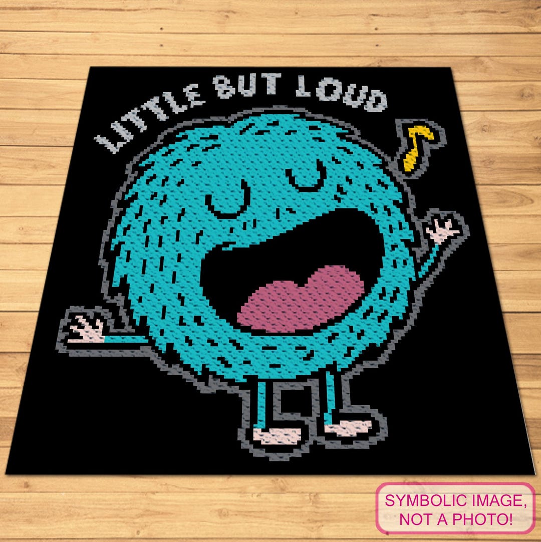 Crochet Monster Pattern, C2C Crochet Blanket, Crochet Toddler Pattern ...
