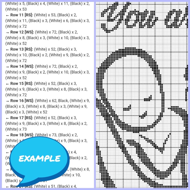 Crochet Baby Blanket Pattern Crochet Graphgan Pattern - Etsy