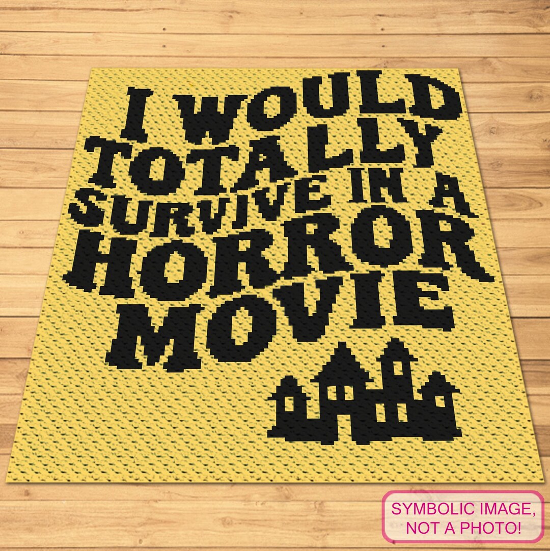 Horror Movie Crochet Pattern - C2C Crochet Afghan Pattern With Written ...
