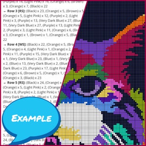 Crochet Cat Pattern, Colorful Crochet Blanket Pattern, Crochet Cat ...