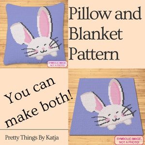 Crochet Bunny Pattern Bundle, C2C Graphgan Pattern, Easter Crochet ...