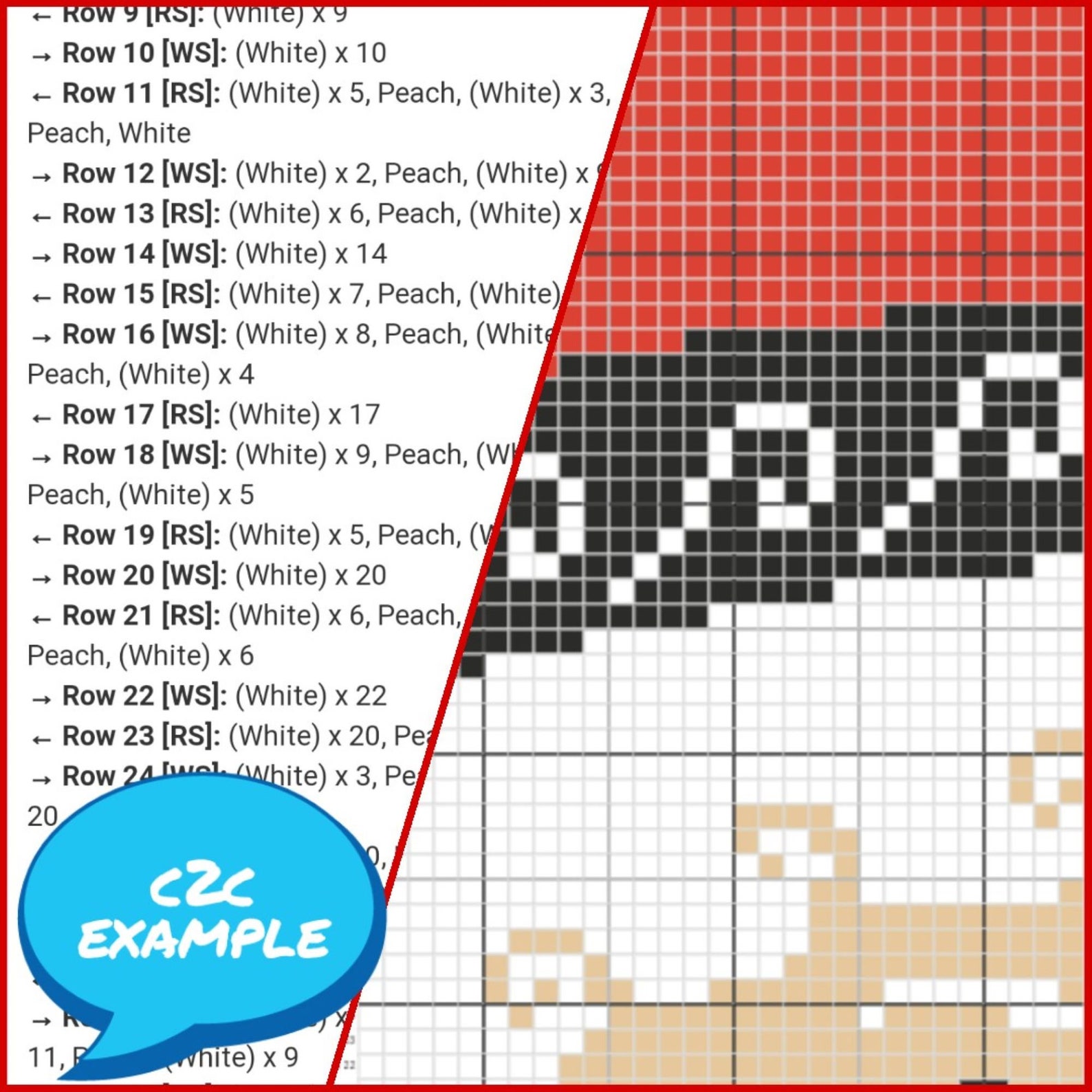 Crochet Santa Pattern C2C Christmas Afghan Christmas Santa - Etsy