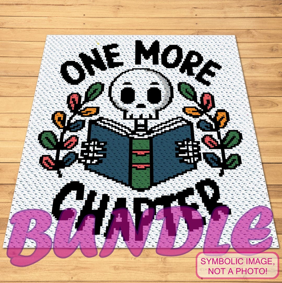 Crochet Skeleton Pattern BUNDLE, C2C Crochet Blanket Pattern, Crochet ...