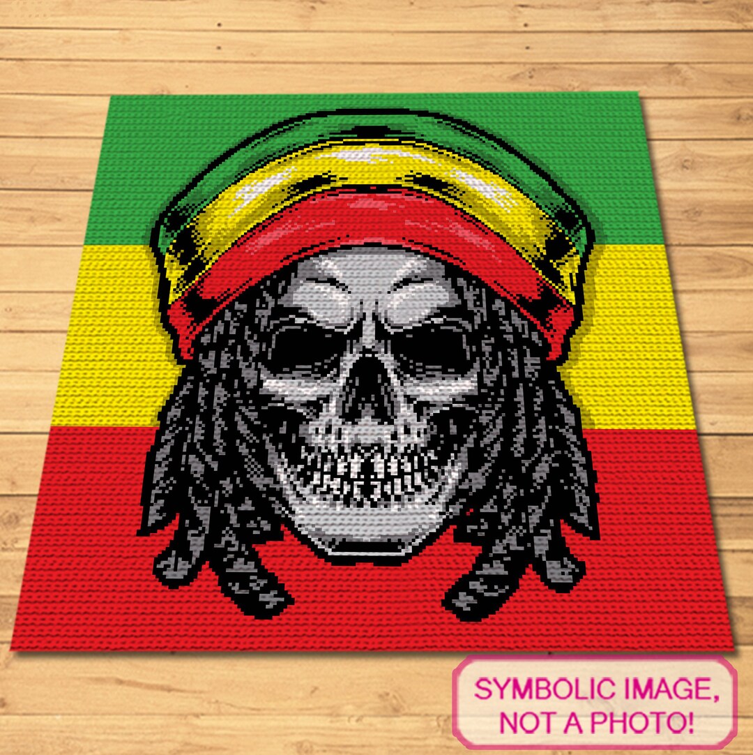Halloween Crochet Pattern - Crochet Rasta - Tapestry Crochet Blanket ...
