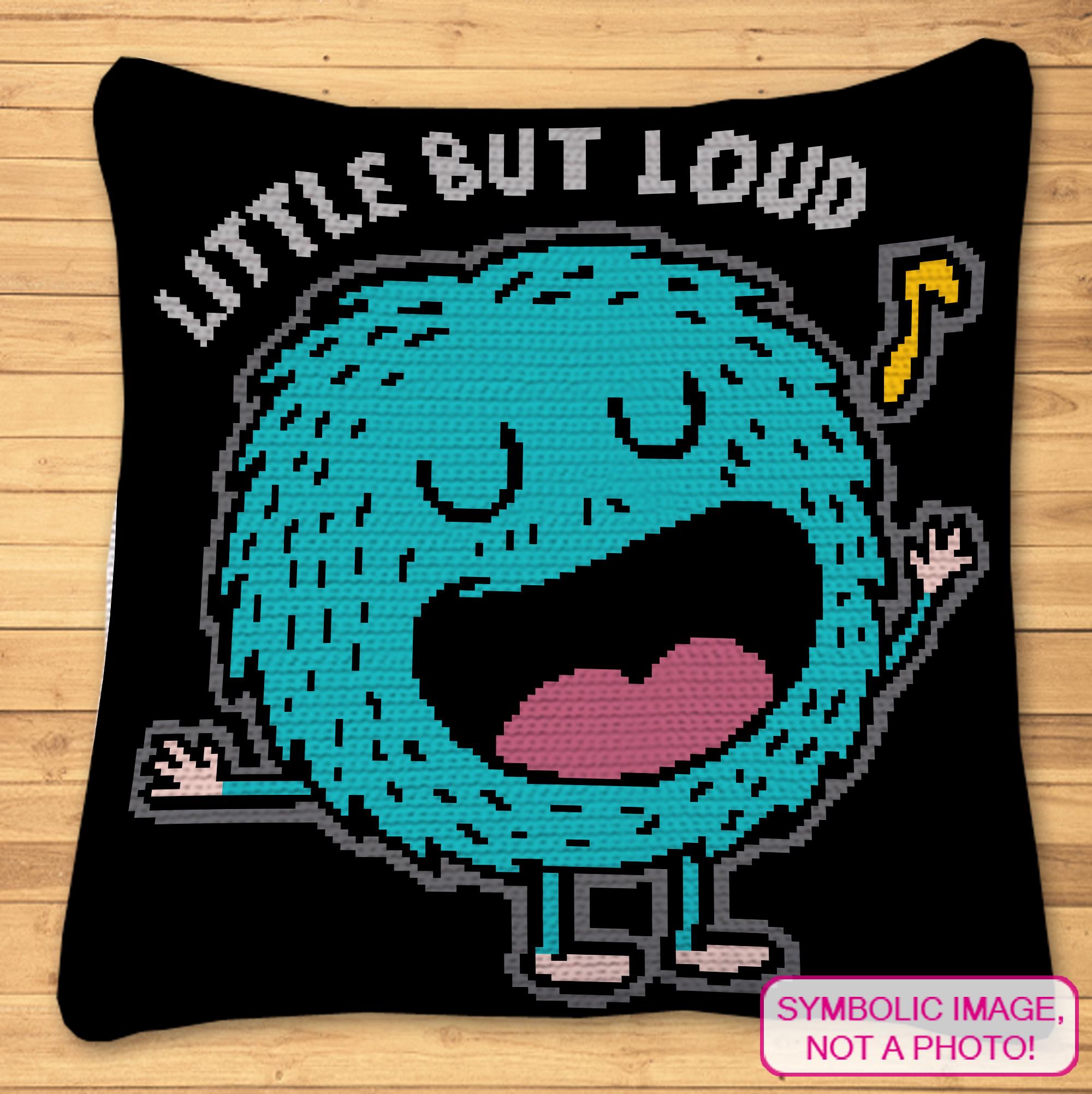 Crochet Monster Pattern, SC Crochet Pattern, Crochet Pillow Pattern ...