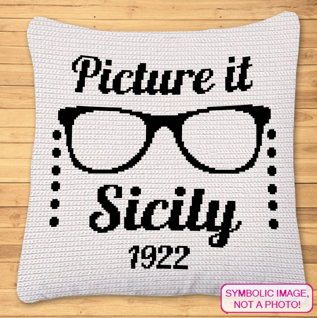 Crochet Golden Girls, Crochet Movie Pattern, Crochet Pillow Pattern ...