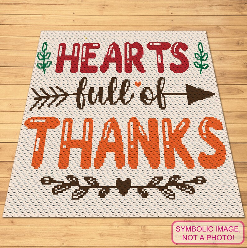 C2C Thanksgiving Crochet Pattern, C2C Crochet Autumn Pattern, Fall ...