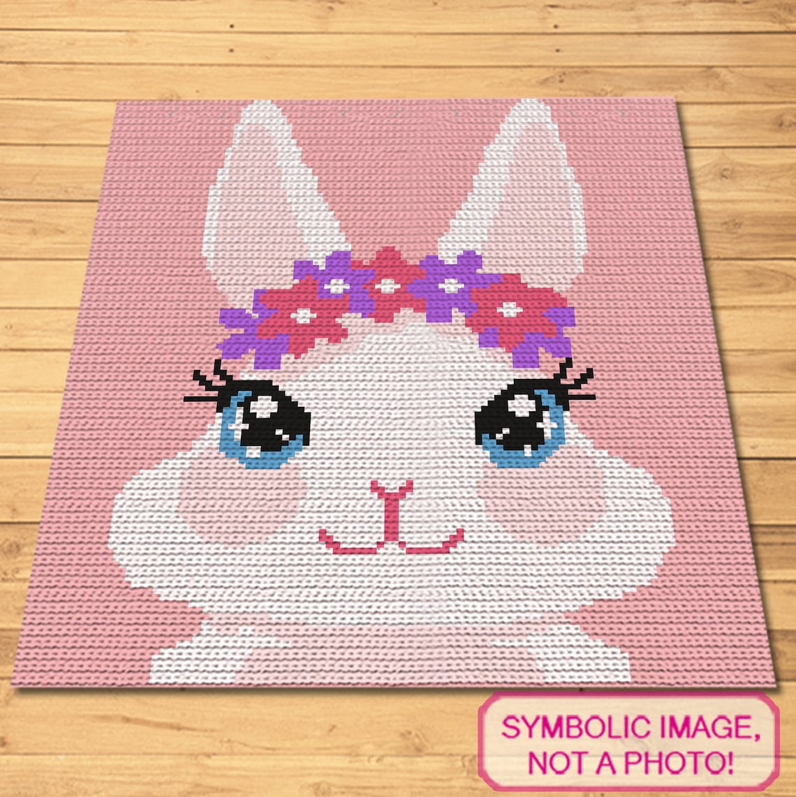 Crochet Bunny Pattern C2C Graphgan Pattern Easter Crochet - Etsy