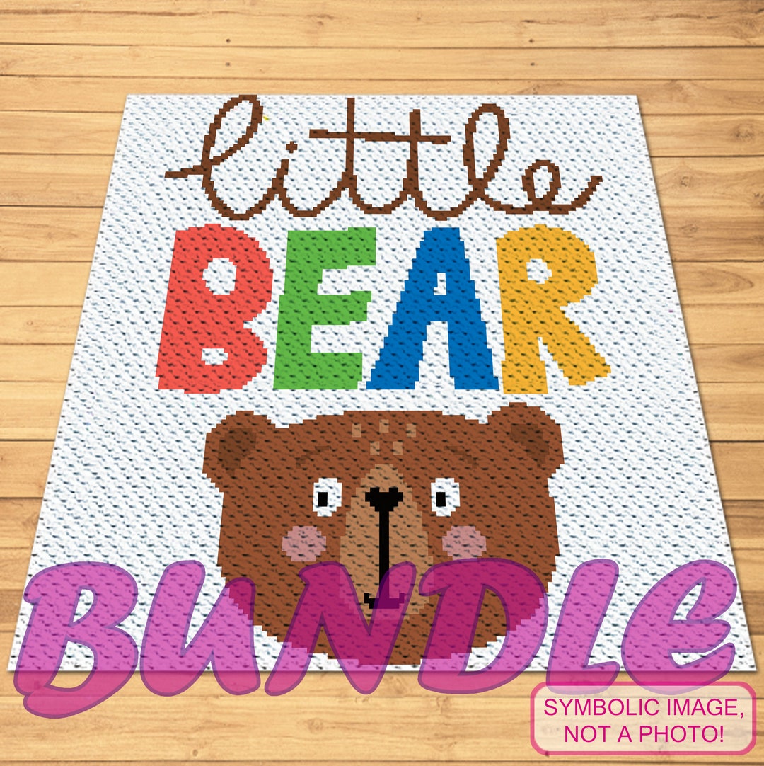 Crochet Bear Pattern BUNDLE, C2C Graphgan Pattern, Crochet Animal ...