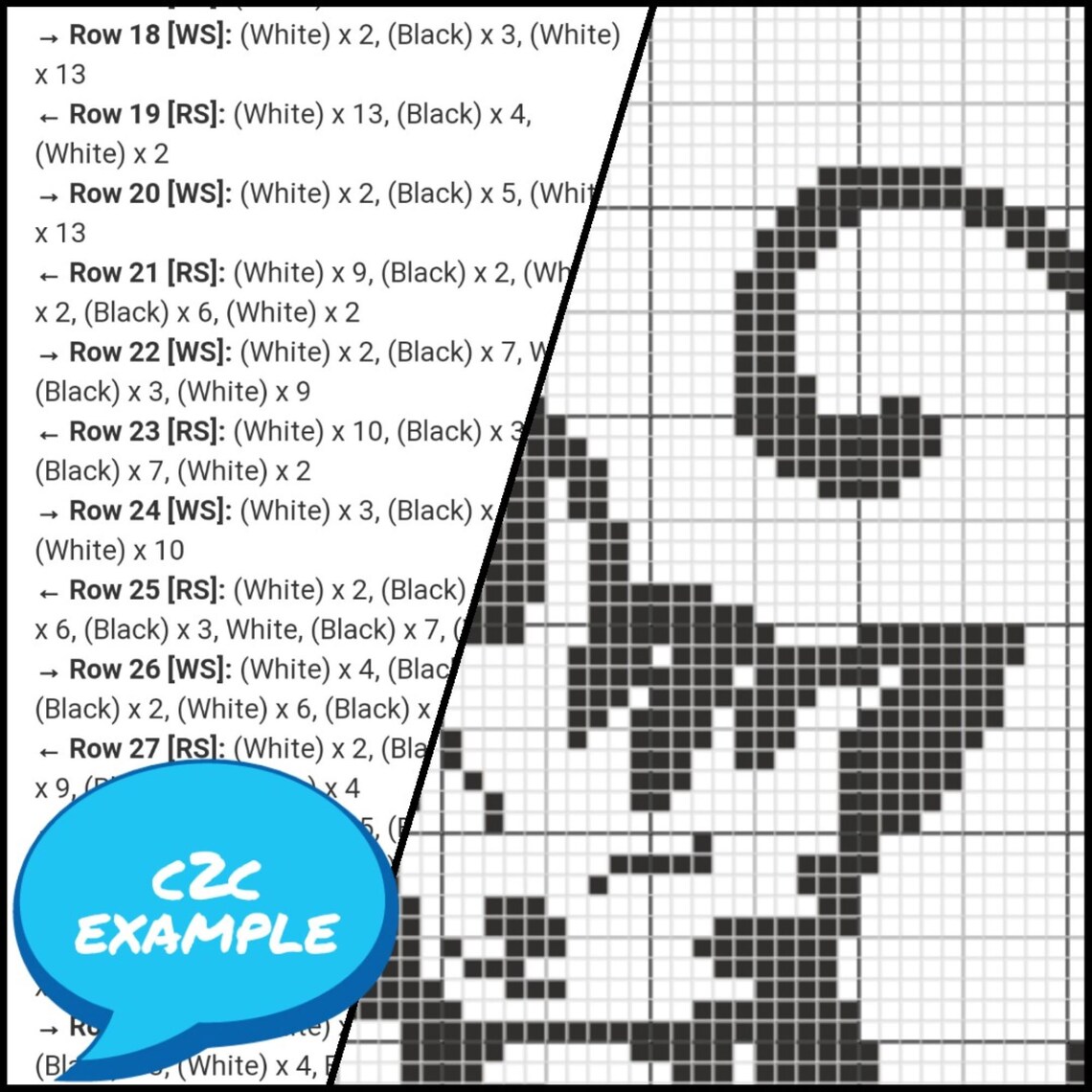C2C Cat, C2C Crochet Blanket Pattern With Written Instructions, Crochet ...