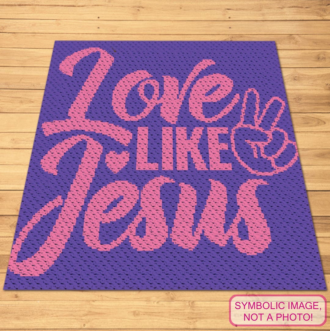 Easter Crochet Pattern, Crochet Jesus Pattern, C2C Afghan Pattern ...