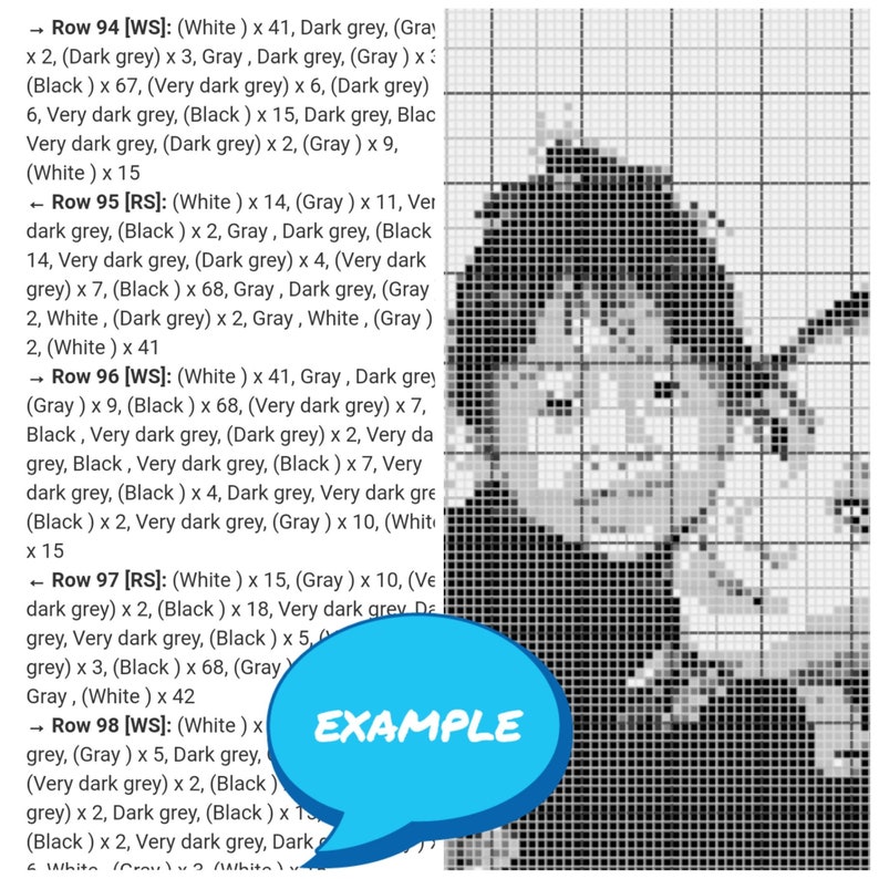 Custom Graphgan Pattern Customized Tapestry Crochet Crochet | Etsy