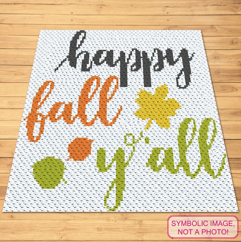 Fall Crochet Pattern BUNDLE, C2C Afghan Pattern, Fall Pillow Pattern ...