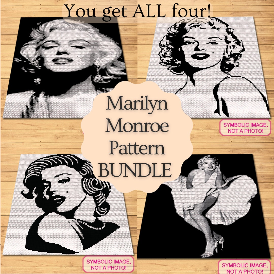 Crochet Marilyn Monroe Pattern BUNDLE Crochet Movie Pattern - Etsy