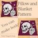 Crochet Skull Pattern, Crochet Pillow Pattern, Rude Crochet Blanket ...