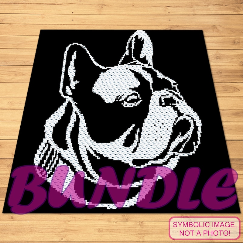 Bulldog Knitting Pattern - Etsy