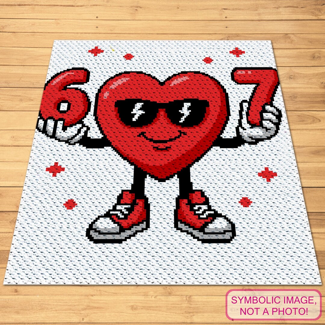 67 Crochet Heart Pattern, C2C Crochet Pattern, Trendy Crochet Pattern ...