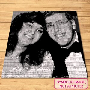 Crochet Portrait, Custom Crochet Pattern, Personalized Crochet Pattern ...