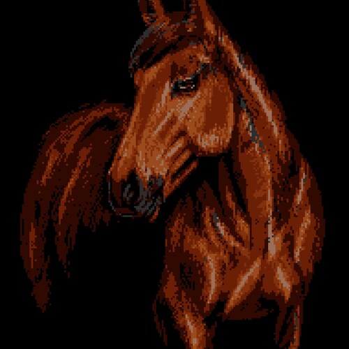 C2C Horse Crochet Pattern / C2C Graphgan Patterns / C2C Afghan - Etsy