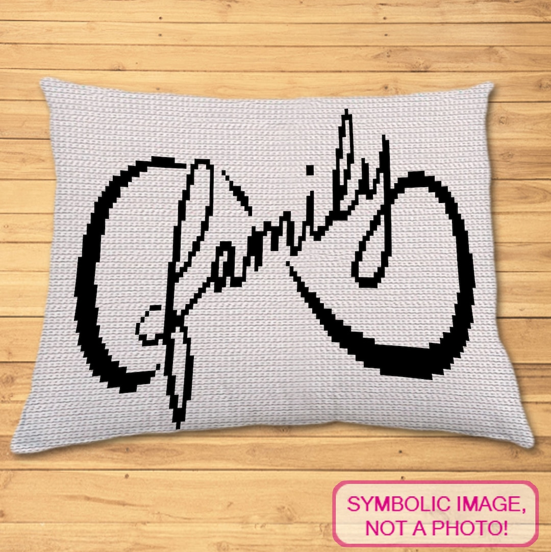 Crochet Pillow Pattern, Crochet Family, Tapestry Crochet Pattern ...